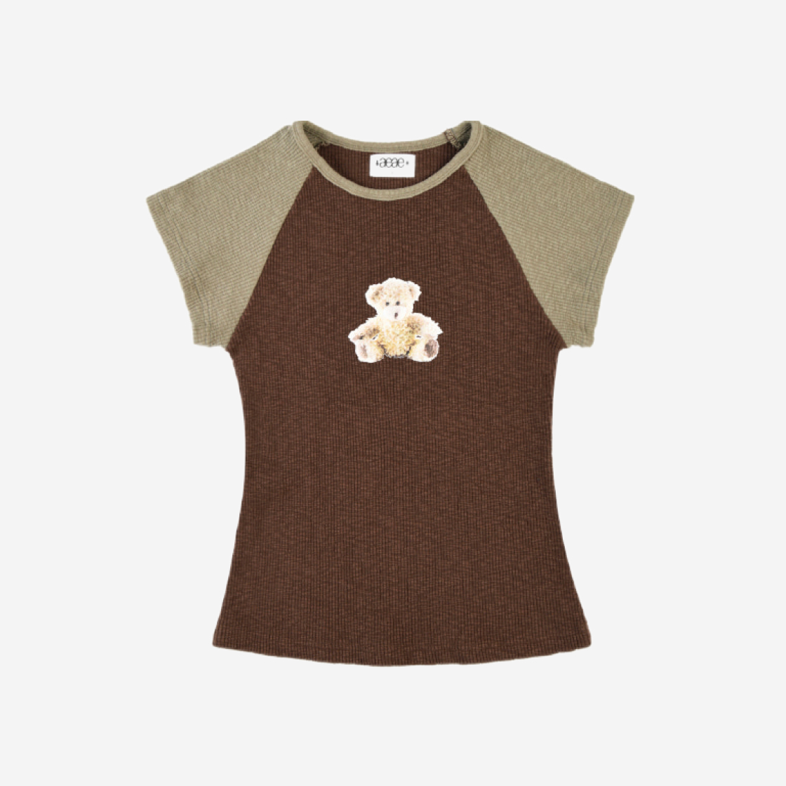 (W) 에이에이 아이 러브 테디 티셔츠 브라운 | Aeae | KREAM