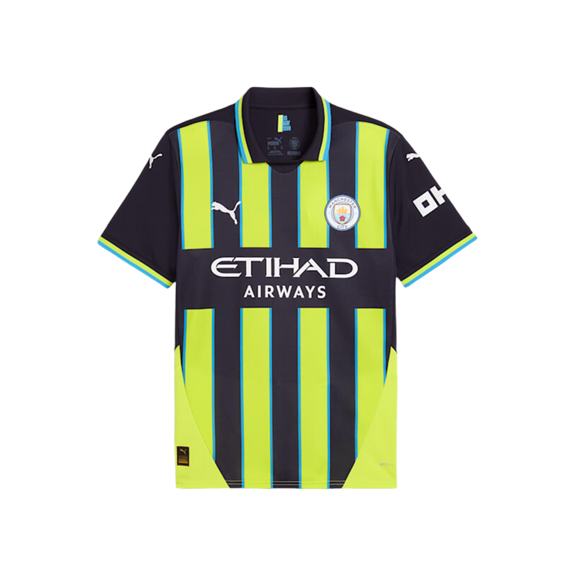 푸마 맨체스터 시티 2024/25 어웨이 저지 뉴 네이비 옐로우 글로우 (논 마킹 버전) | Puma | KREAM