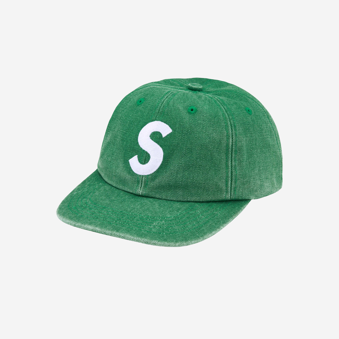 슈프림 피그먼트 S 로고 6-패널 그린 - 24FW | Supreme | KREAM