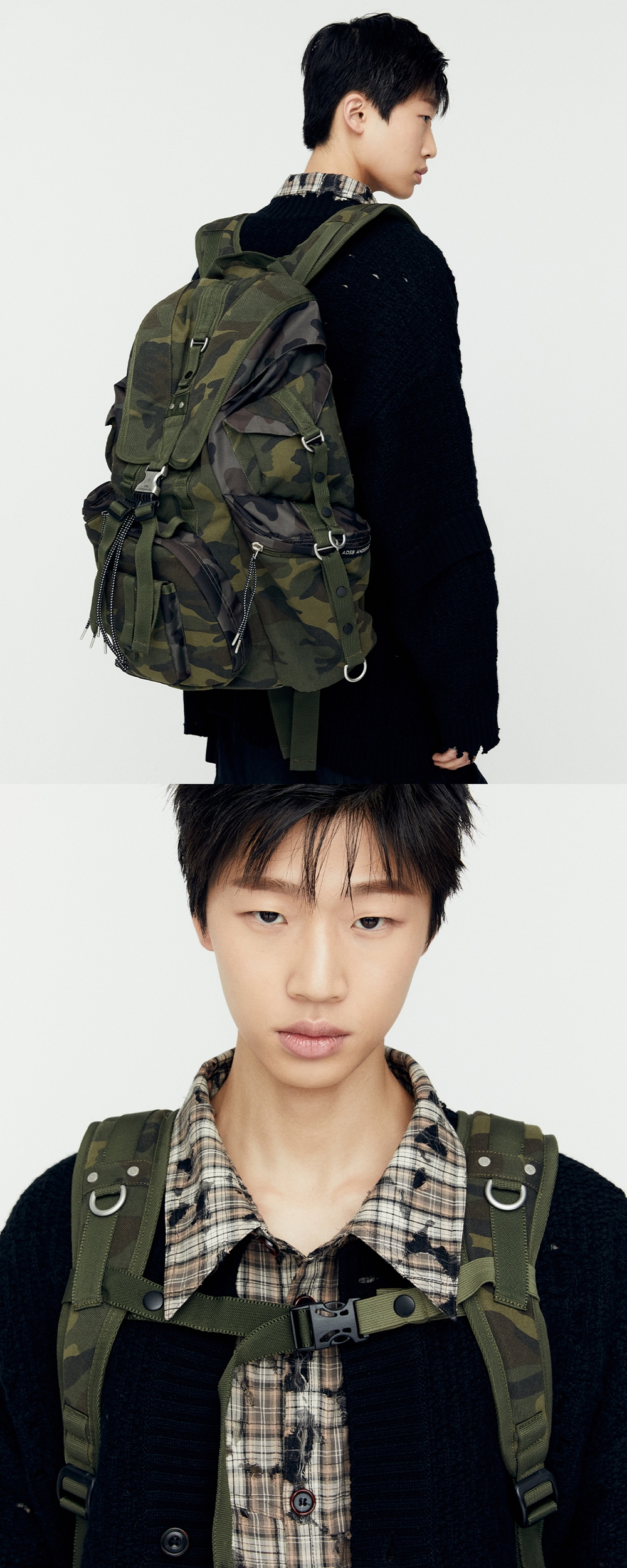 ADSB 앤더슨벨 유니섹스 카모플라쥬 베를린 백팩 그린 | ADSB ANDERSSON BELL | KREAM