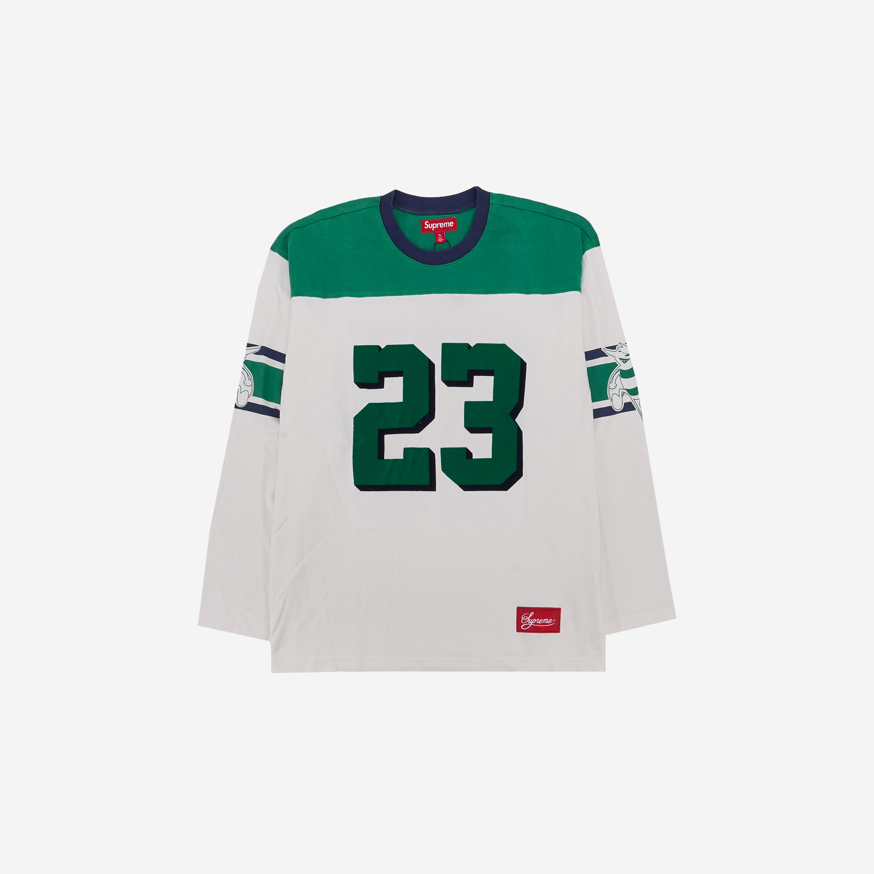 슈프림 범블비 롱슬리브 풋볼 탑 화이트 - 23FW | KREAM