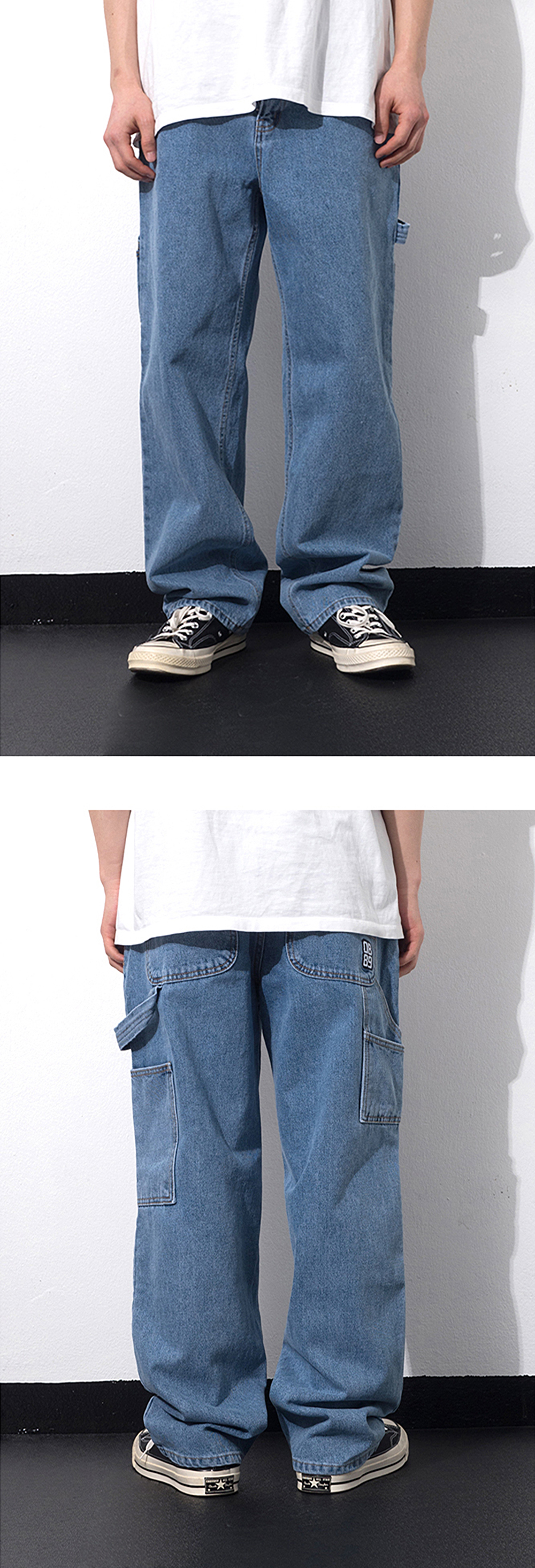 큐티에잇 가먼츠 데님 카펜터 팬츠 블루 | QT8 GARMENTS | KREAM