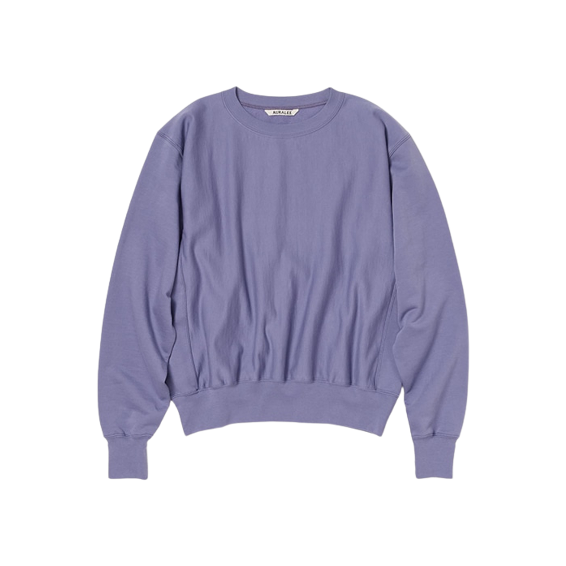 (W) 오라리 엘라스틱 하이 게이지 스웨트 P/O 퍼플 | Auralee | KREAM