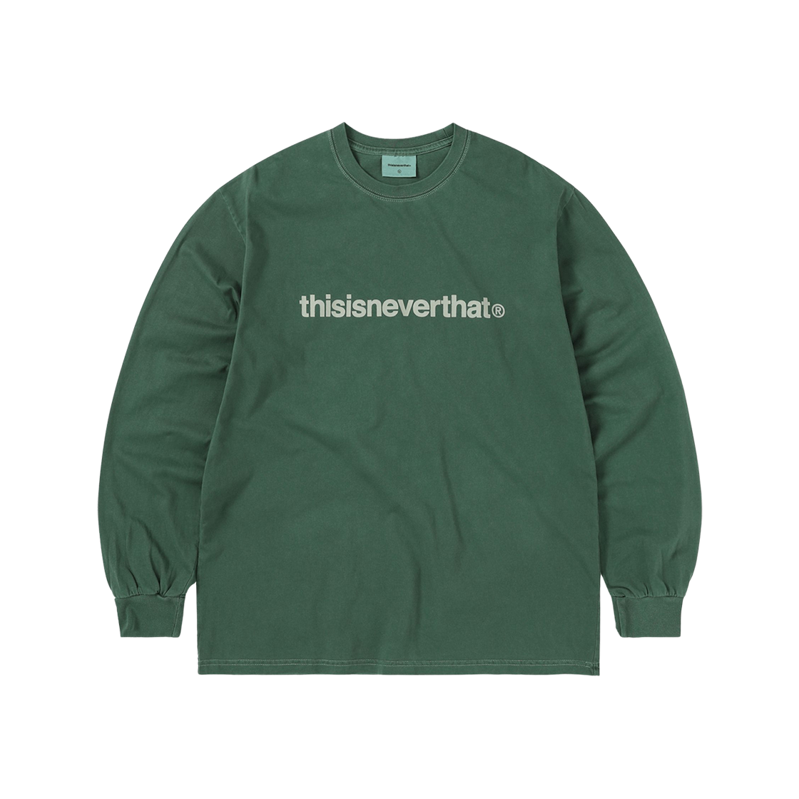 디스이즈네버댓 T 로고 롱슬리브 티셔츠 블루 그린 | Thisisneverthat | KREAM