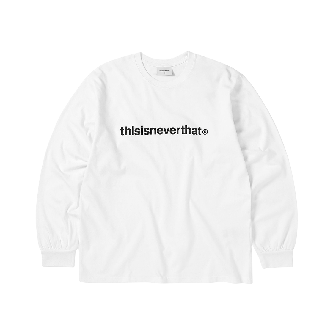 디스이즈네버댓 T 로고 롱슬리브 티셔츠 화이트 | Thisisneverthat | KREAM