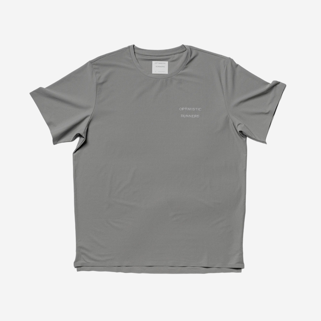 옵티미스틱 러너스 립스탑 티셔츠 그레이 | Optimistic Runners | KREAM