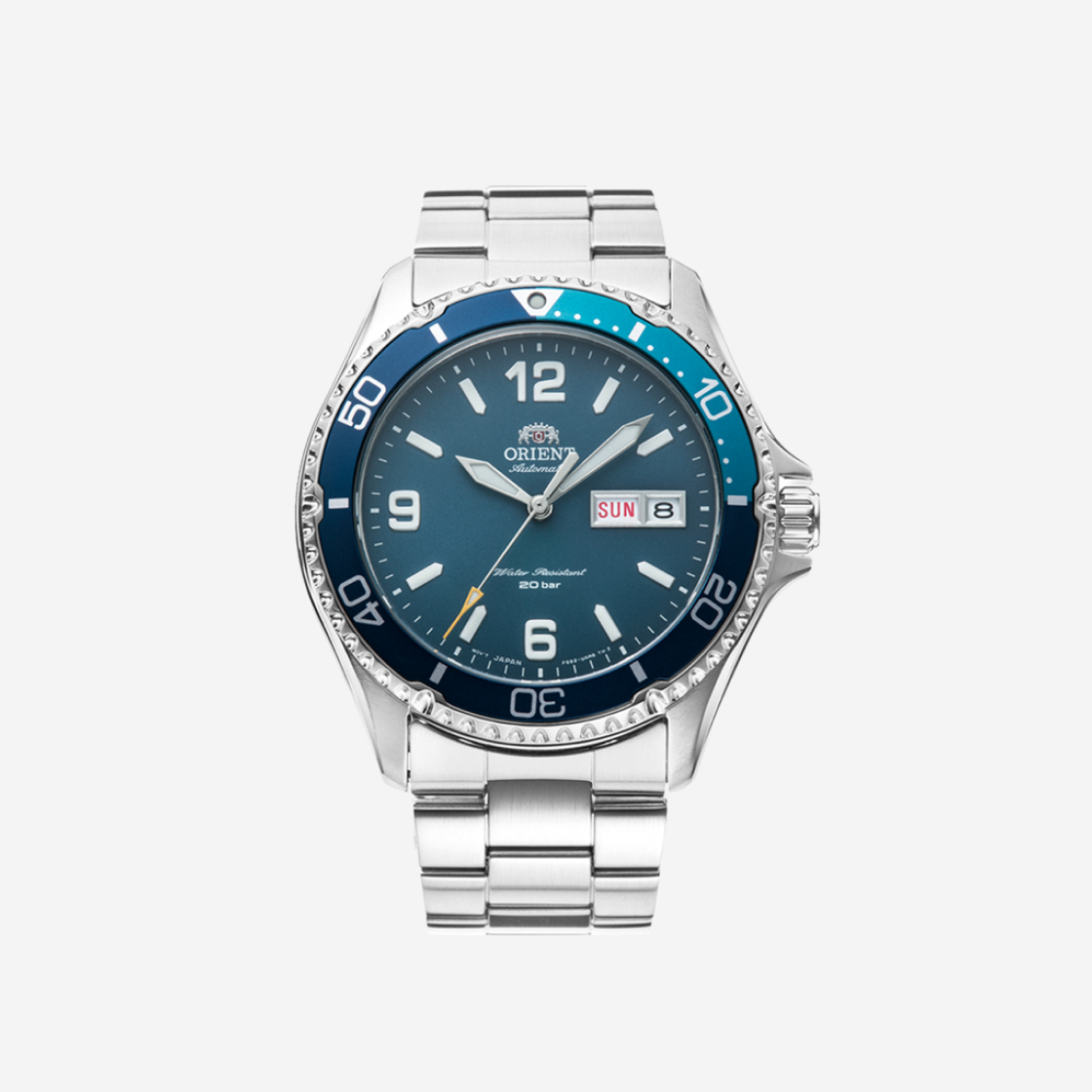 오리엔트 마코 41.8mm 오토메틱 아라빅 스테인리스 스틸 블루 다이얼 | Orient | KREAM