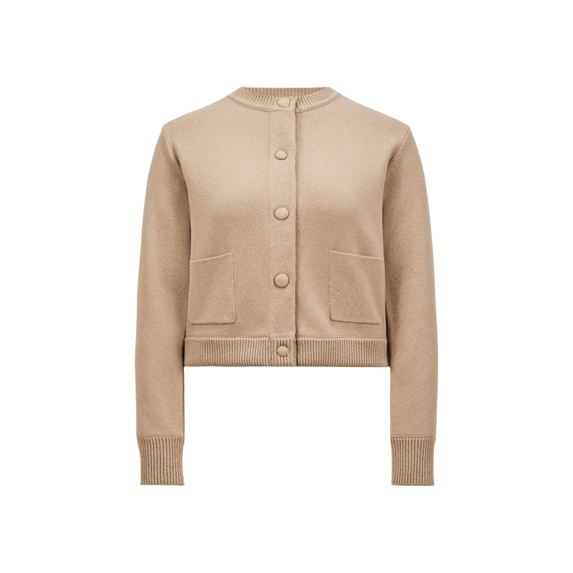 (W) 몽클레르 패디드 울 가디건 베이지 - 24FW | Moncler | KREAM