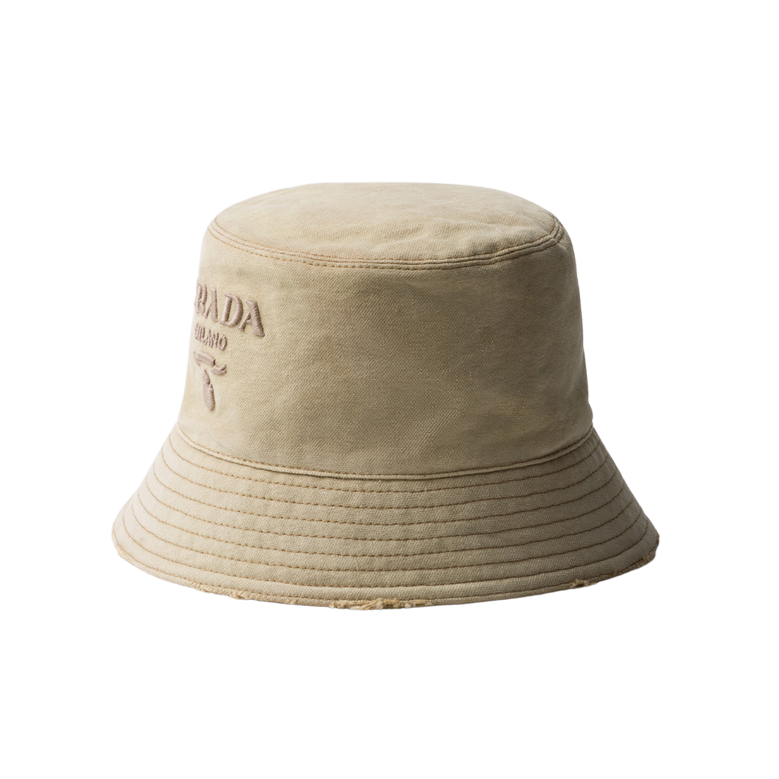 (W) 프라다 캔버스 버킷햇 베이지 | Prada | KREAM