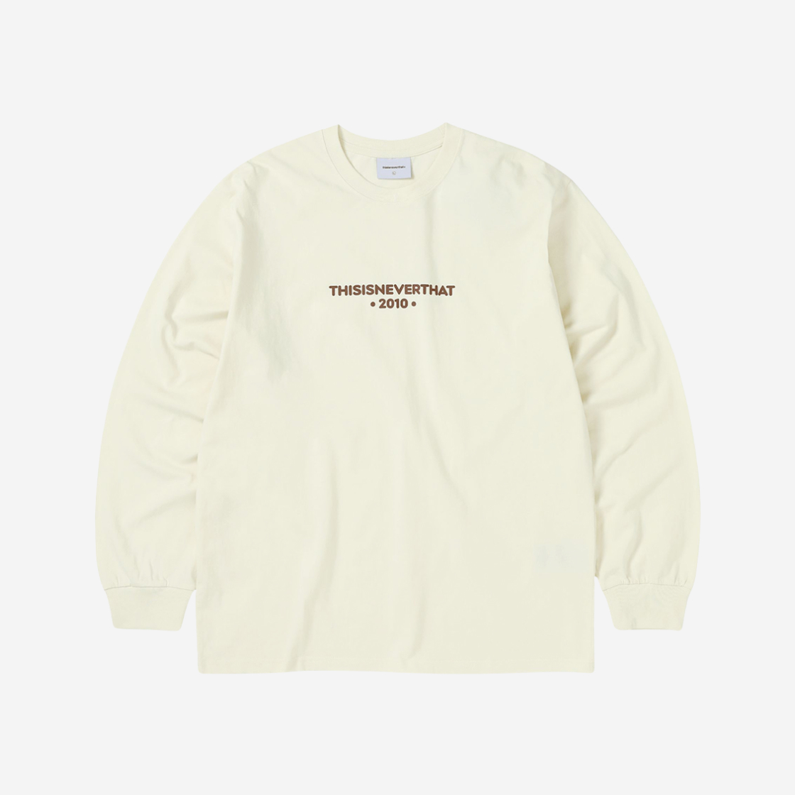 디스이즈네버댓 R 로고 롱슬리브 티셔츠 내츄럴 | Thisisneverthat | KREAM