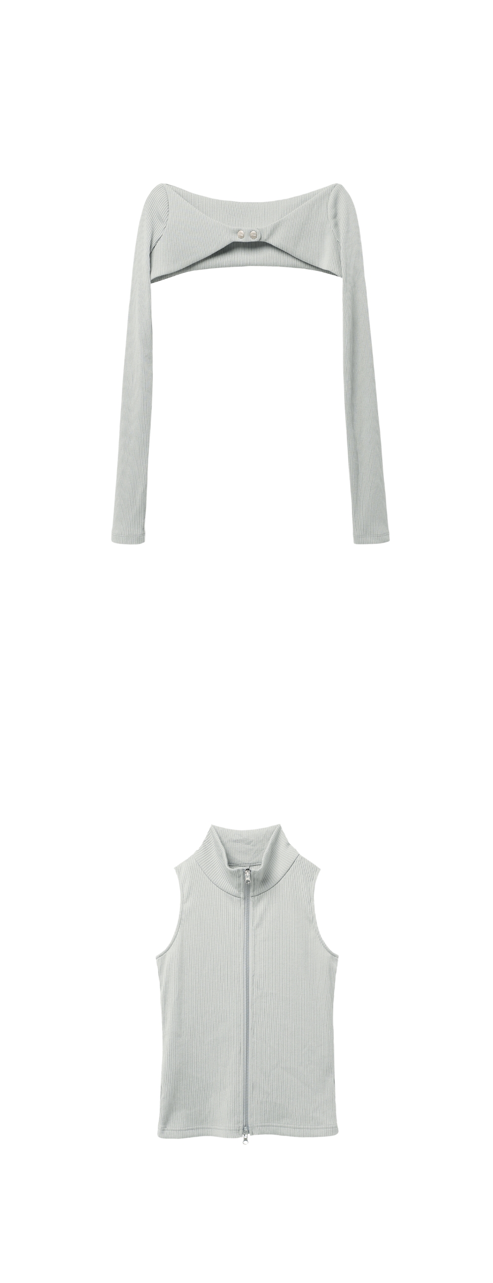 오프닝프로젝트 W 베스트 & 볼레로 셋업 카키 | Opening Project | KREAM