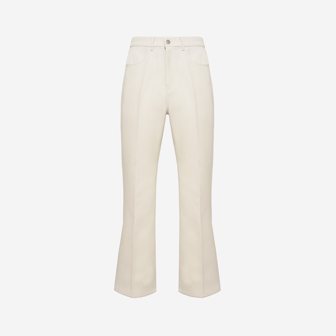 (W) 노이스 울 플레어드 팬츠 아이보리 | Noice | KREAM