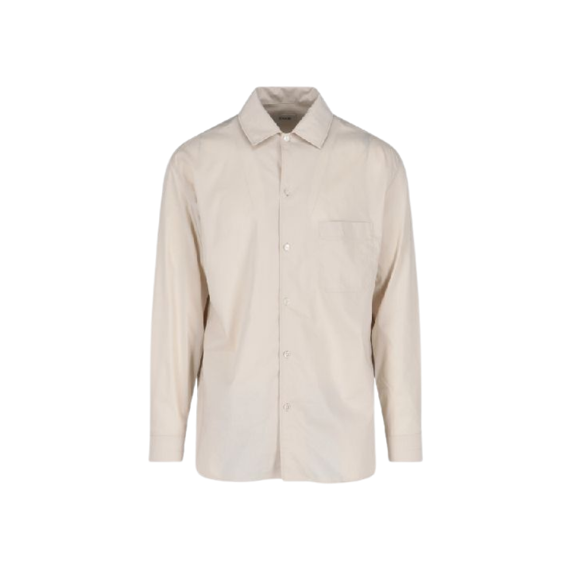 르메르 컨버터블 칼라 롱슬리브 셔츠 아이보리 | Lemaire | KREAM