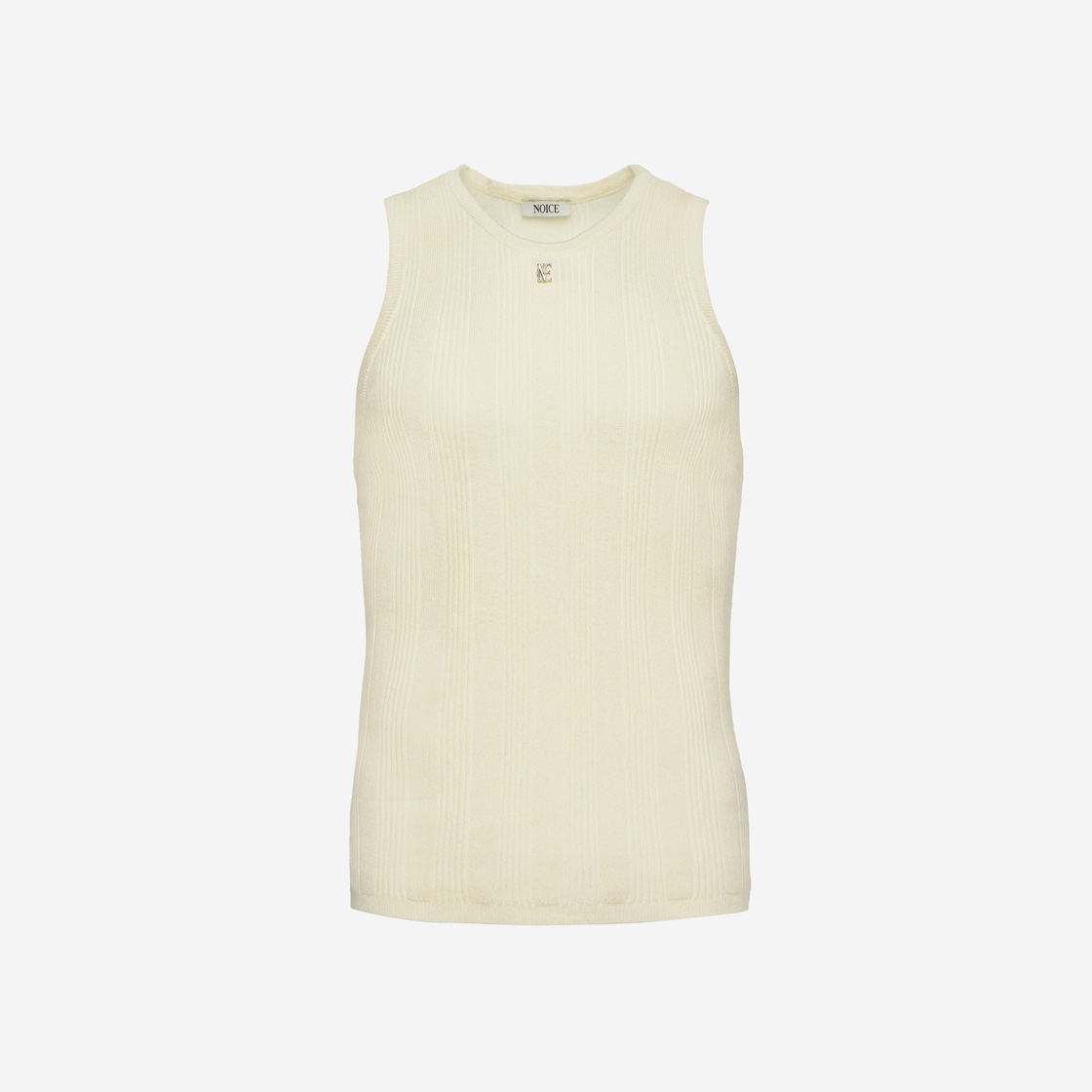 노이스 리브드 니트 슬리브리스 아이보리 | Noice | KREAM