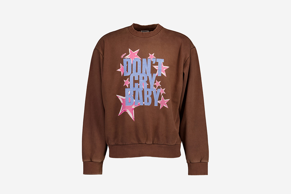 아노트 D.C.B 그래픽 빈티지 워싱 스웻셔츠 브라운 | ANNOT | KREAM