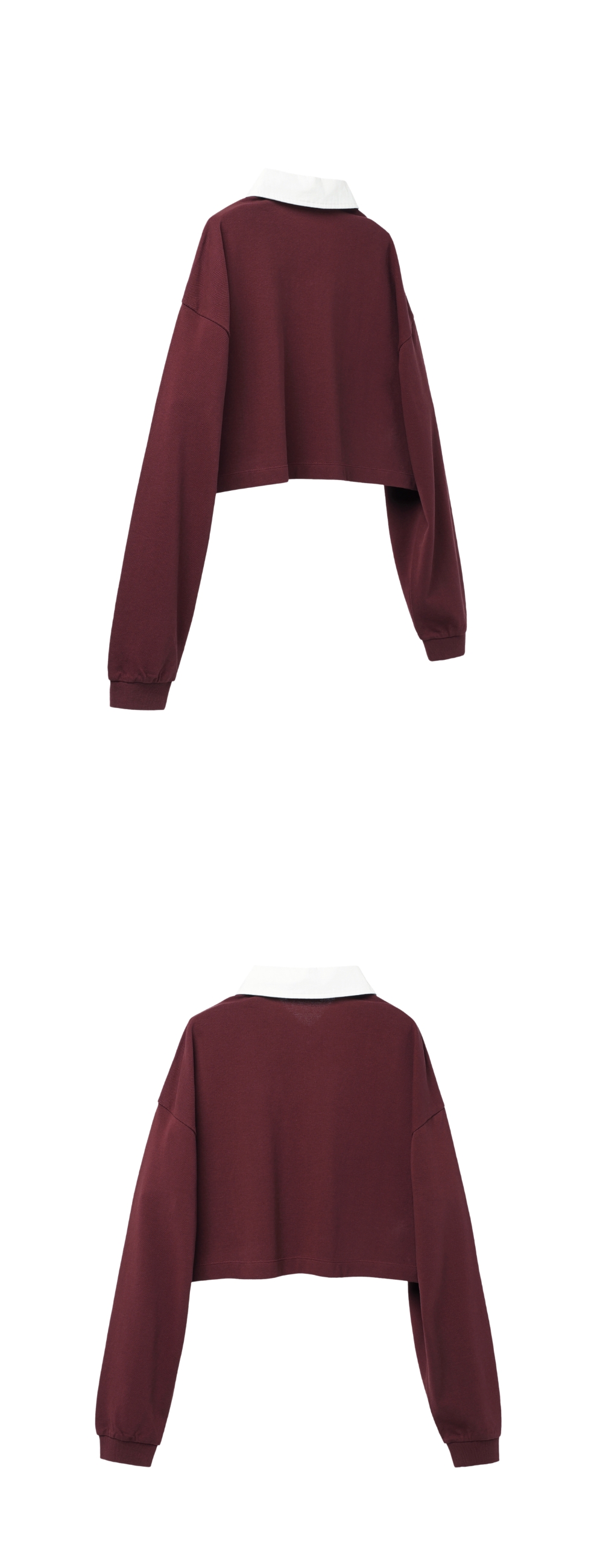 오프닝프로젝트 W 아이덴티티 피케 칼라 티셔츠 버건디 | Opening Project | KREAM