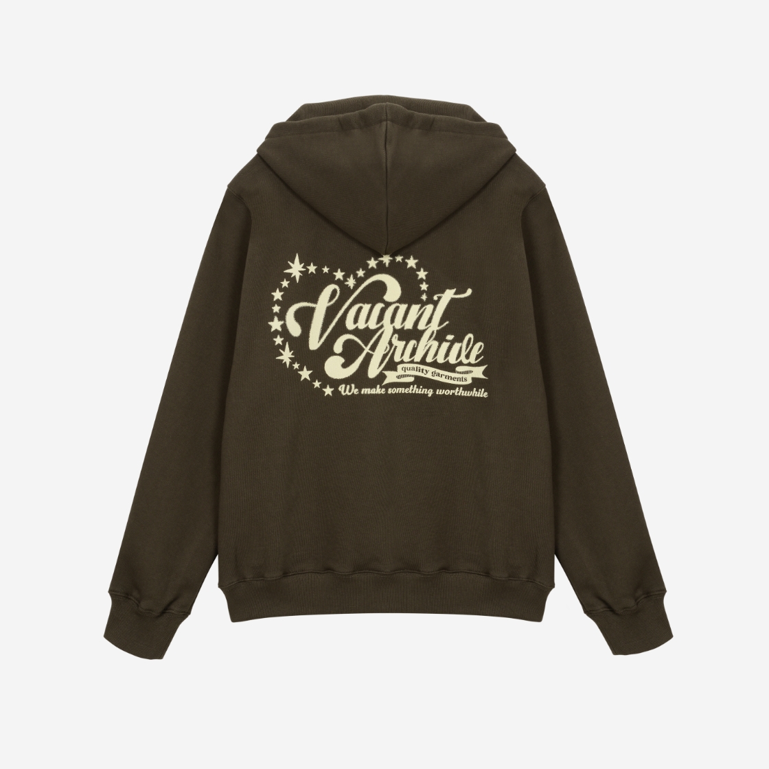 베이컨트 아카이브 베이컨트 로고 후디 카키 | VACANT ARCHIVE | KREAM