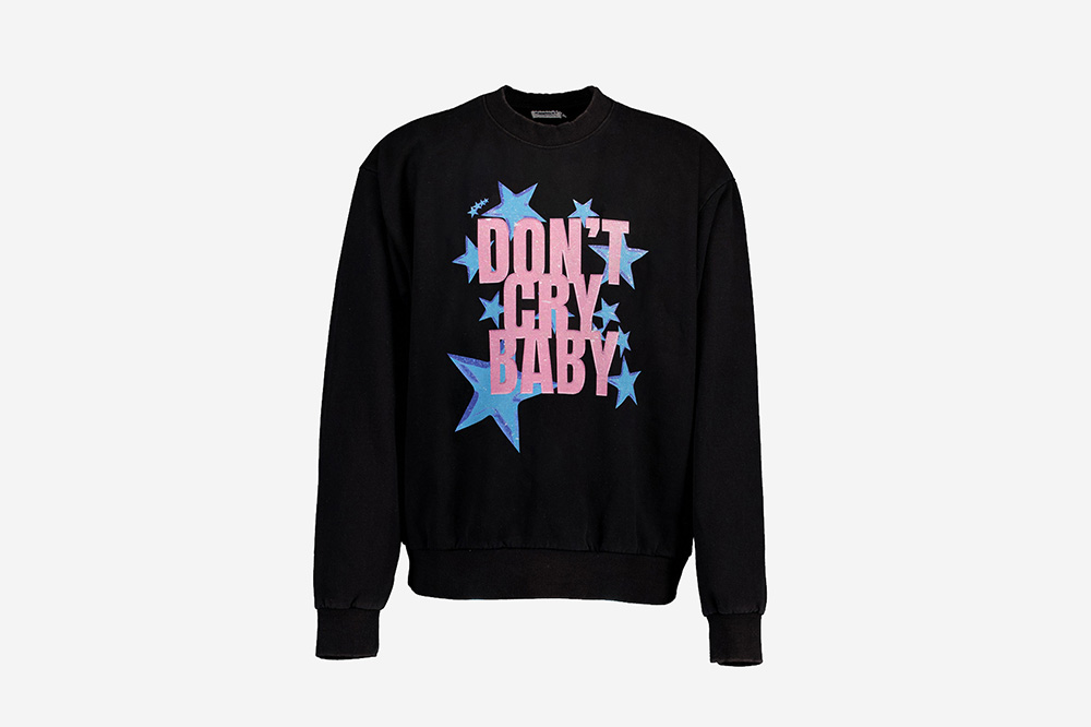 아노트 D.C.B 그래픽 빈티지 워싱 스웻셔츠 블랙 | ANNOT | KREAM