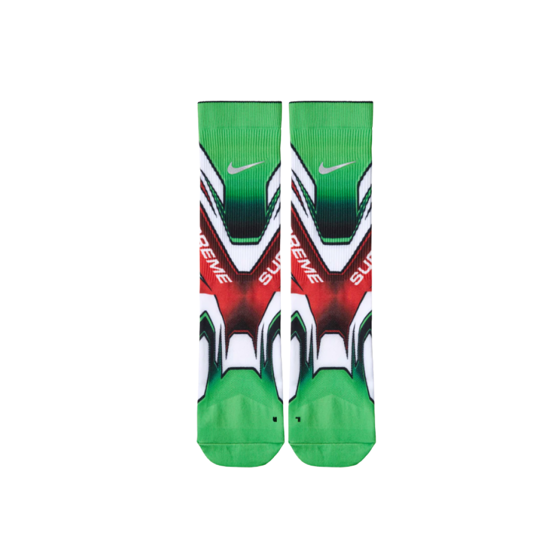 슈프림 x 나이키 크루 삭스 그린 멀티 - 24FW | Supreme | KREAM