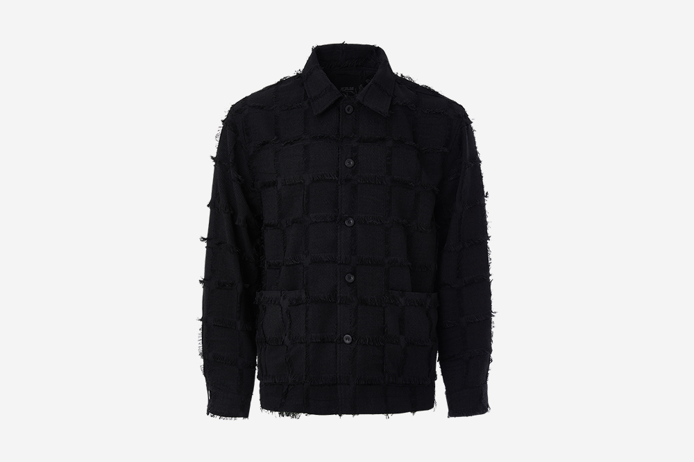 이프엘스 스퀘어 프린지 트러커 자켓 블랙 | If Else | KREAM