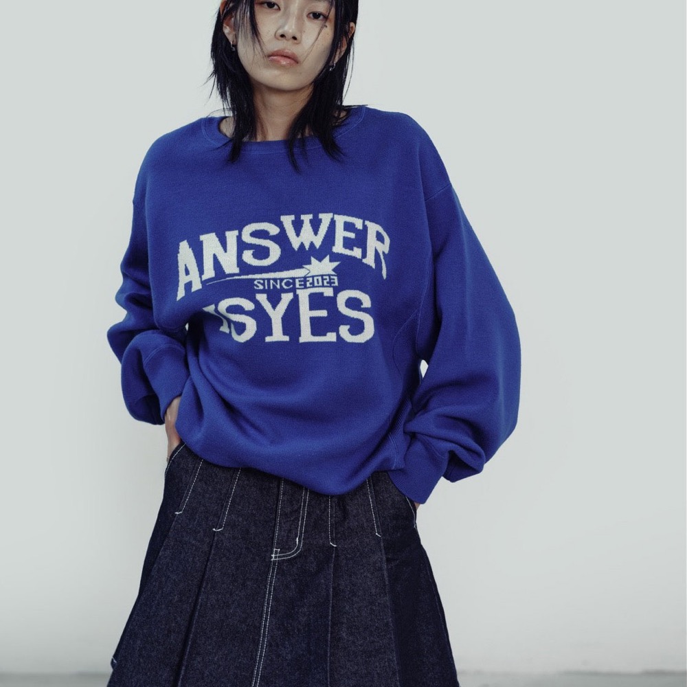 엔써이즈예스 턴 플레어 데님 스커트 | Answerisyes | KREAM