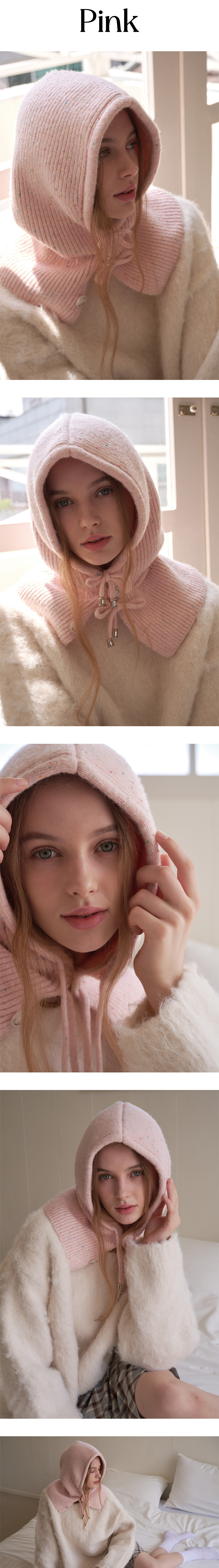 올인컴플리트 더블 스트링 닷 바라클라바 핑크 | ALLINCOMPLETE | KREAM