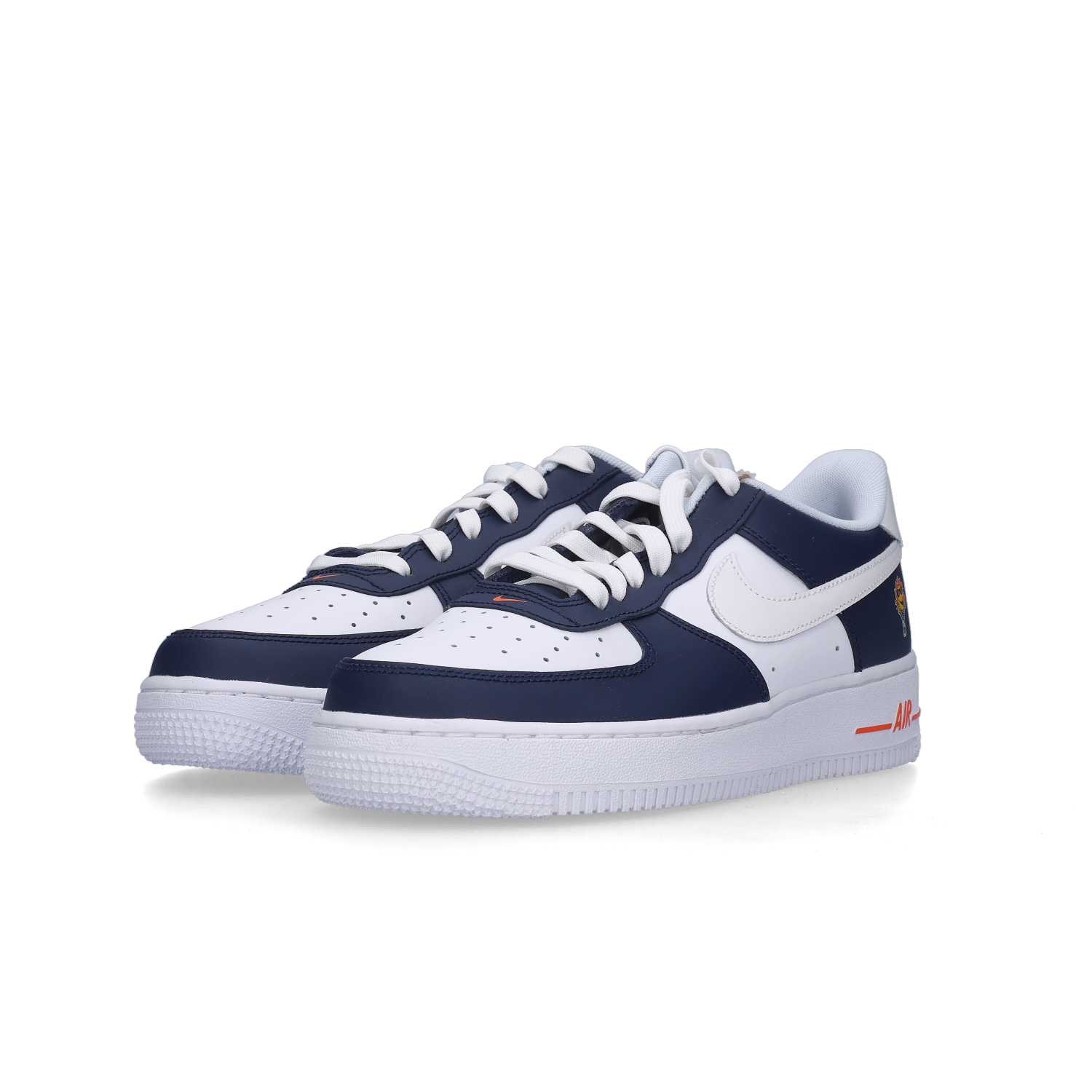 (GS) 나이키 에어포스 1 LV8 미드나잇 네이비 세이프티 오렌지 | KREAM