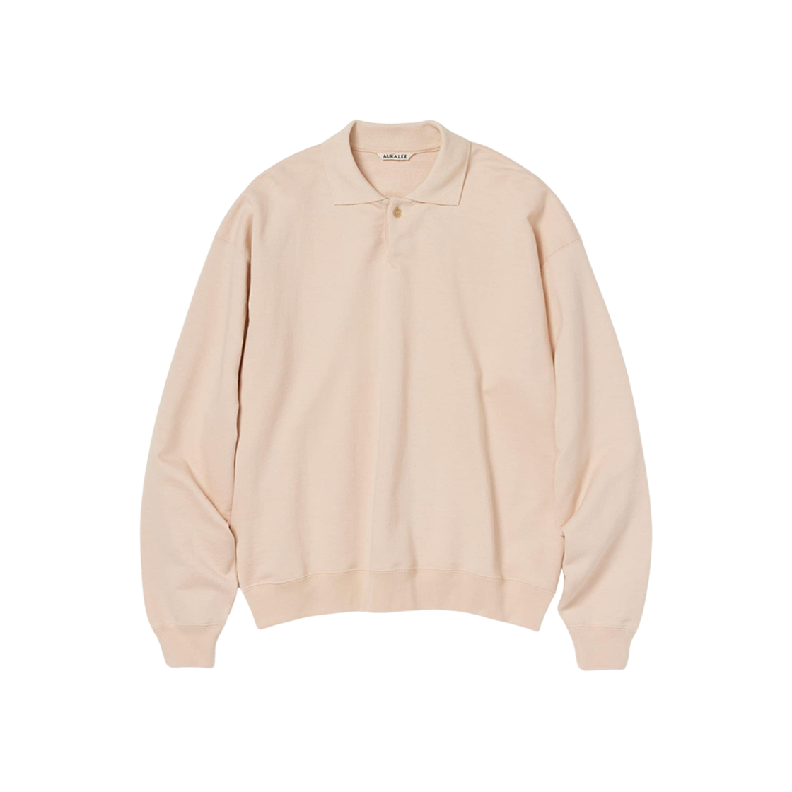 오라리 피마 라이트 스웨트 폴로 라이트 핑크 | Auralee | KREAM