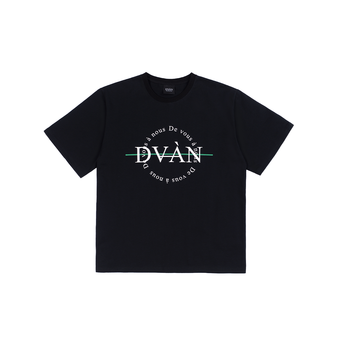드반 라운드 로고 티셔츠 블랙 | DVAN | KREAM