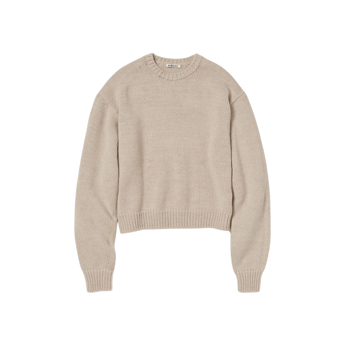 (W) 오라리 울 소프트 코드 니트 P/O 탑 차콜 | Auralee | KREAM