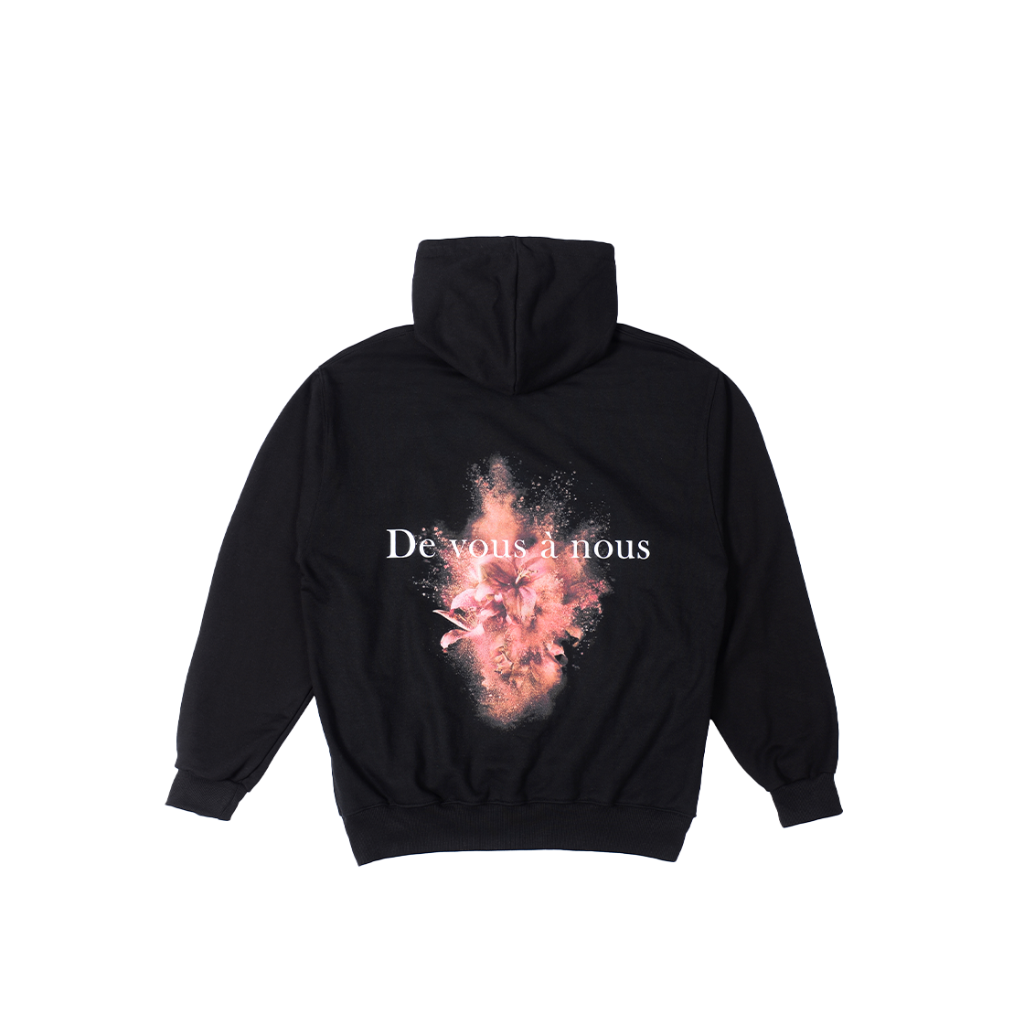 드반 마젠타 플라워 프린트 후드 블랙 | DVAN | KREAM