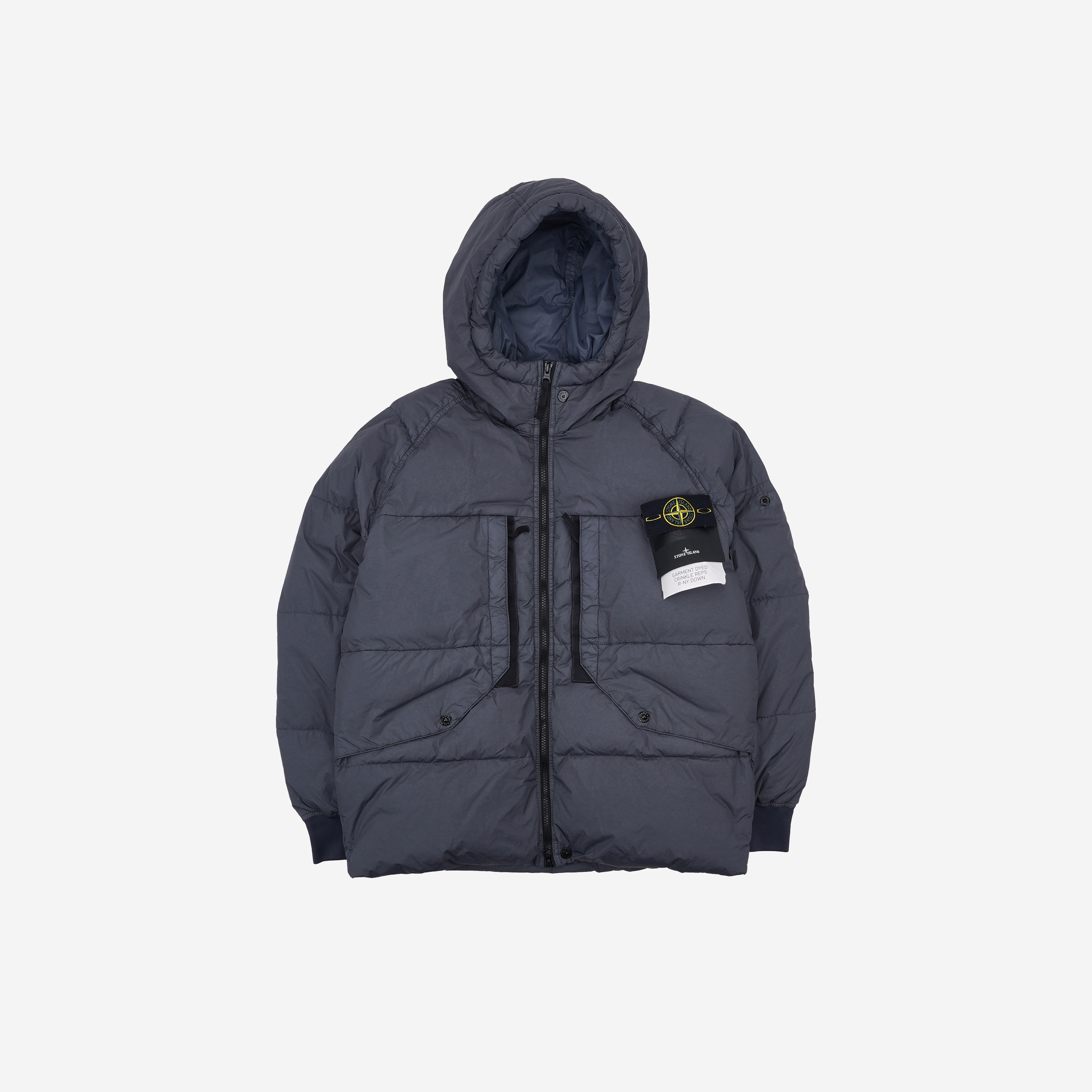스톤 아일랜드 40723 가먼트 다이드 크링클랩스 리사이클 나일론 다운 자켓 리드 - 23FW | KREAM