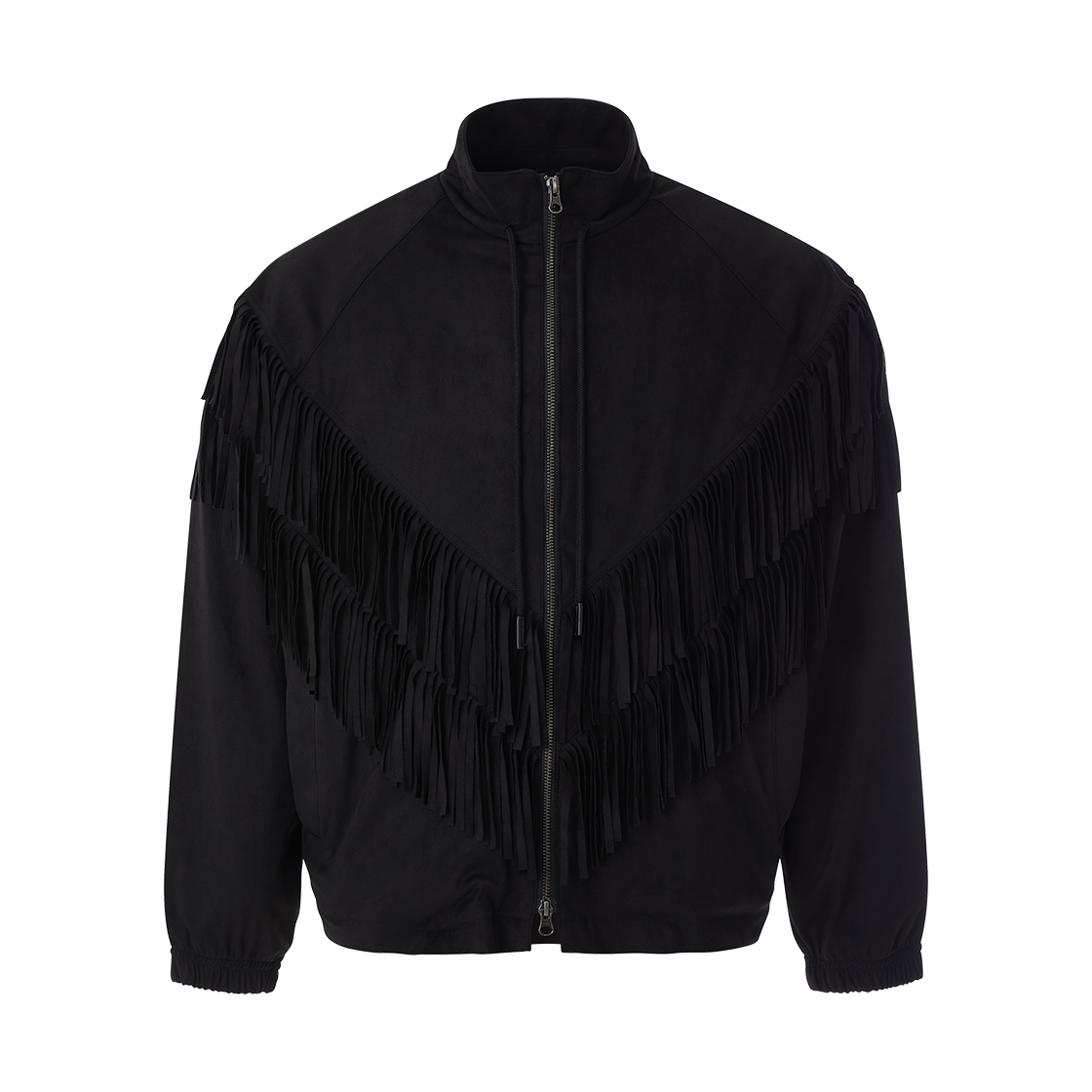 이프엘스 스웨이드 프린지 트랙 자켓 블랙 | If Else | KREAM