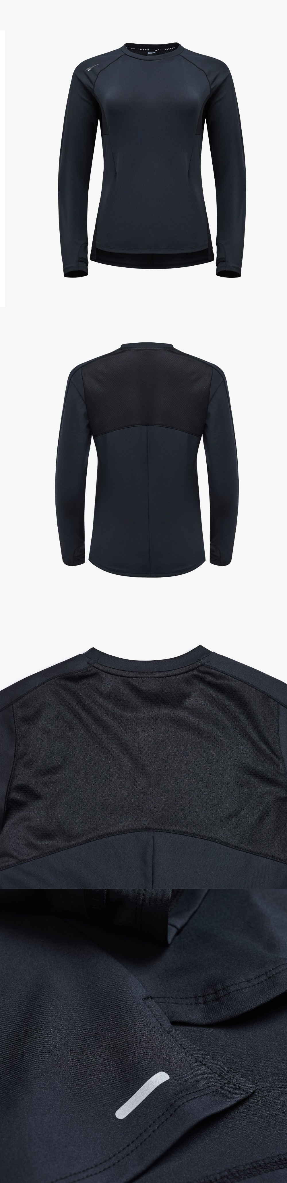 프로-스펙스 스트레치 러닝 티셔츠 블랙 | PRO-SPECS | KREAM