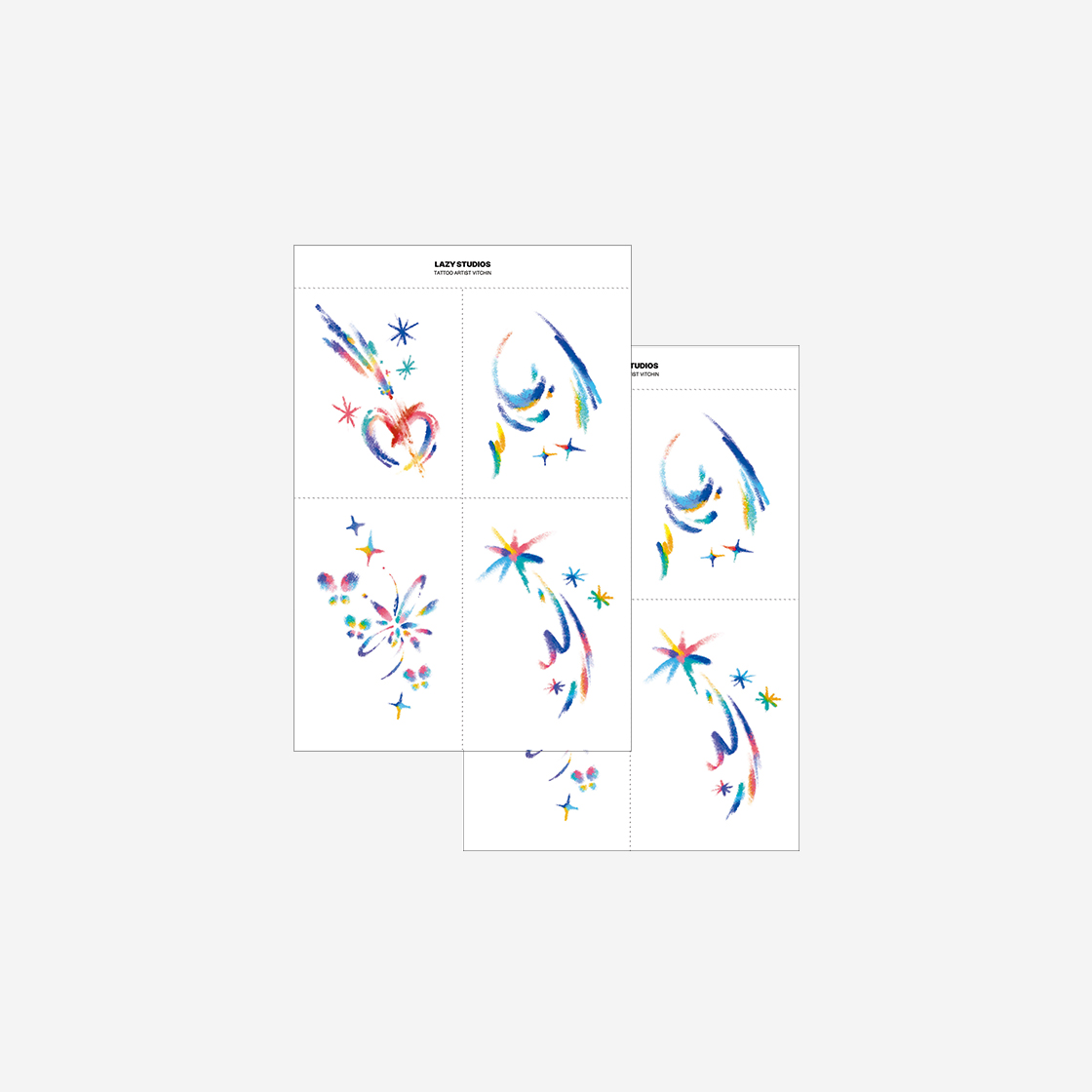 레이지스튜디오 비친 02 템포러리 타투 2P | LAZY STUDIOS | KREAM