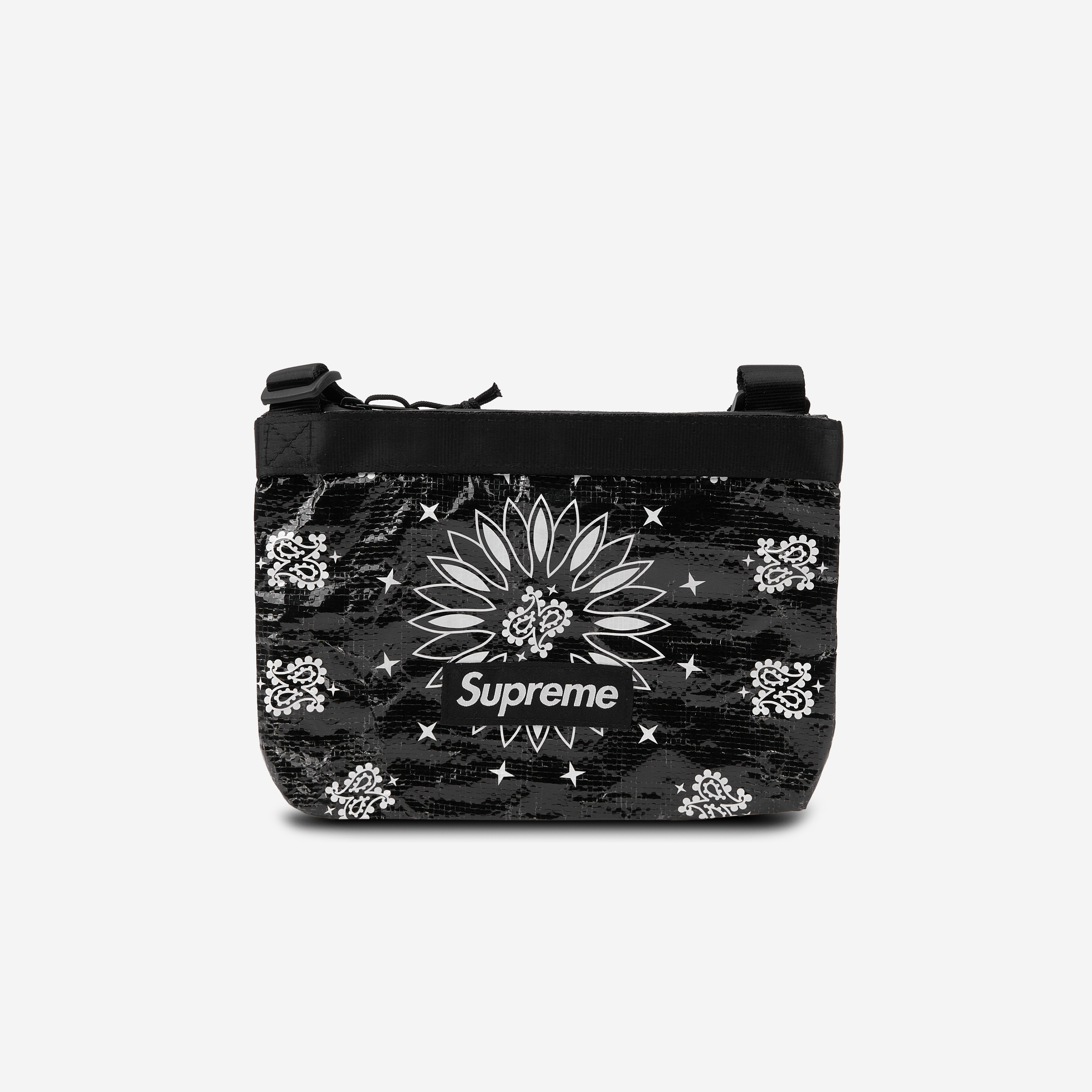 슈프림 반다나 타프 사이드백 블랙 - 21SS | KREAM