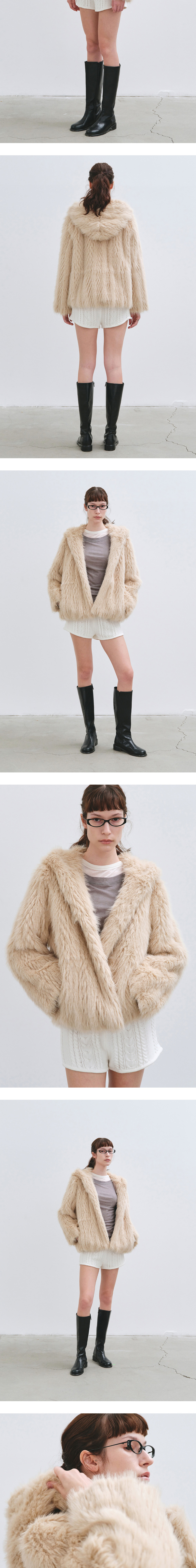 해브레스 모아나 후디 퍼 재킷 베이지 | HAVELESS | KREAM