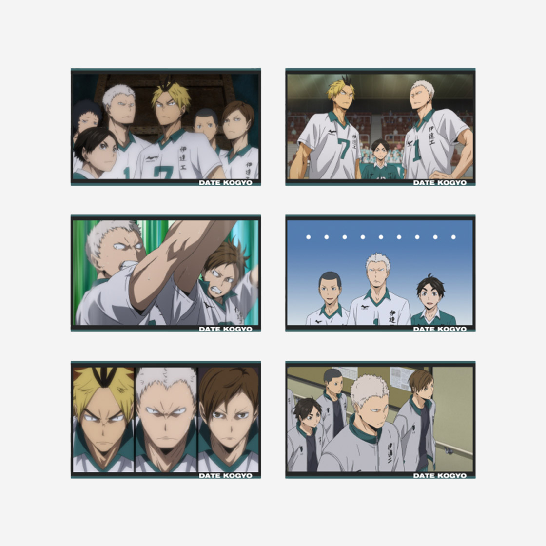 하이큐 경기 스틸컷 엽서 6종 컬렉션 다테공고 ver. | HAIKYU!! | KREAM