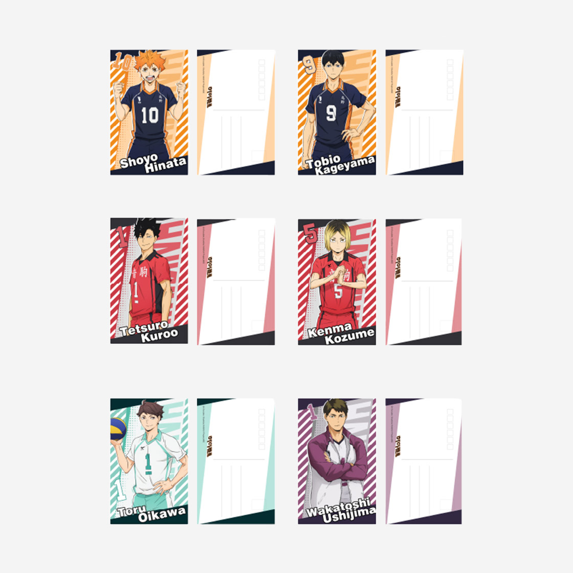 하이큐 오리지날 엽서 6종 컬렉션 | HAIKYU!! | KREAM