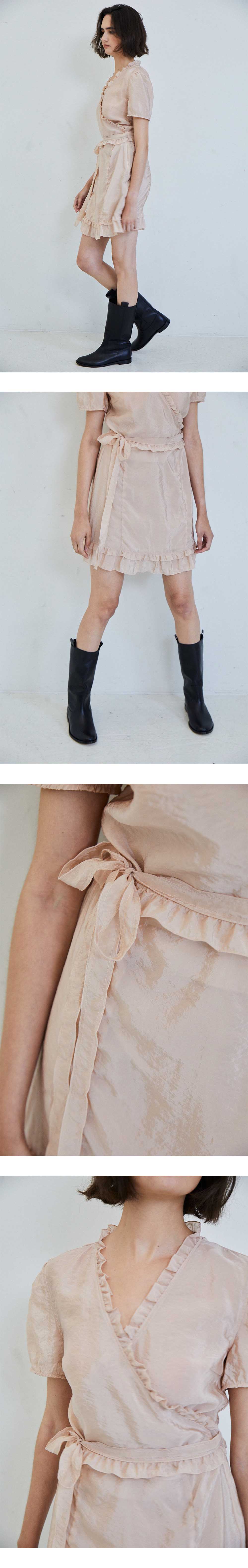 파르벵 에그 랩 드레스 로즈 | Farven | KREAM