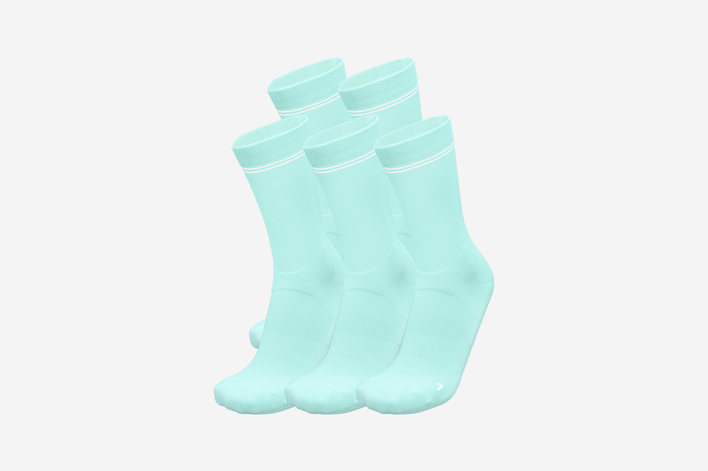 삭스업 컴프레션 러닝 크루삭스 민트 (5 pack) | Socks Up | KREAM
