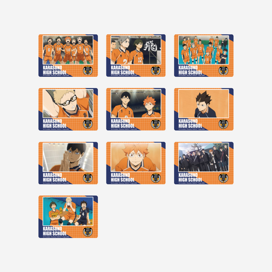 하이큐 트레이딩 하드 포토카드 10종 컬렉션 카라스노 ver. 개별 | HAIKYU!! | KREAM