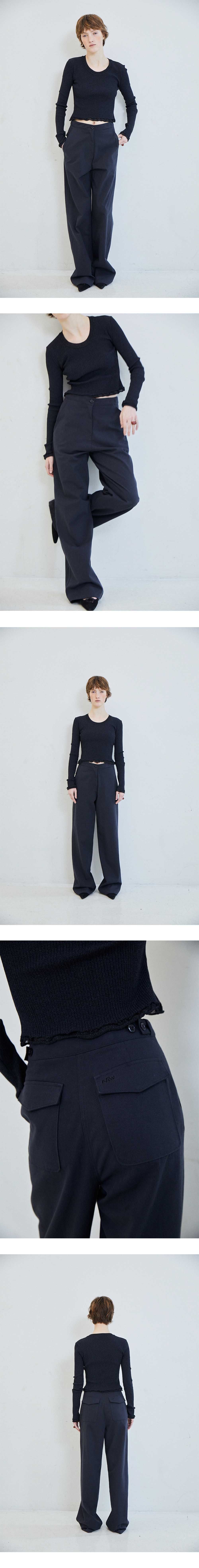 파르벵 벤트 코튼 팬츠 차콜 | Farven | KREAM