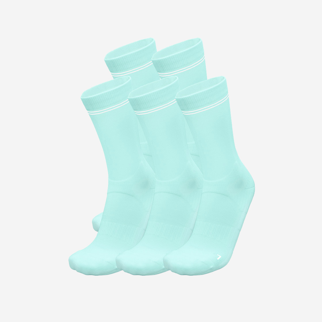 삭스업 컴프레션 러닝 크루삭스 민트 (5 pack) | Socks Up | KREAM