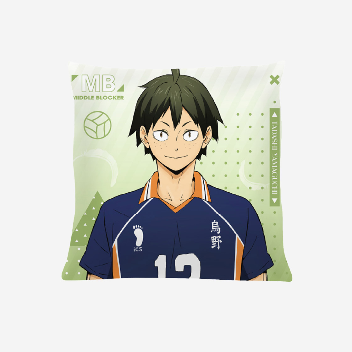 하이큐 양면 프로필 사각 쿠션 야마구치 | HAIKYU!! | KREAM