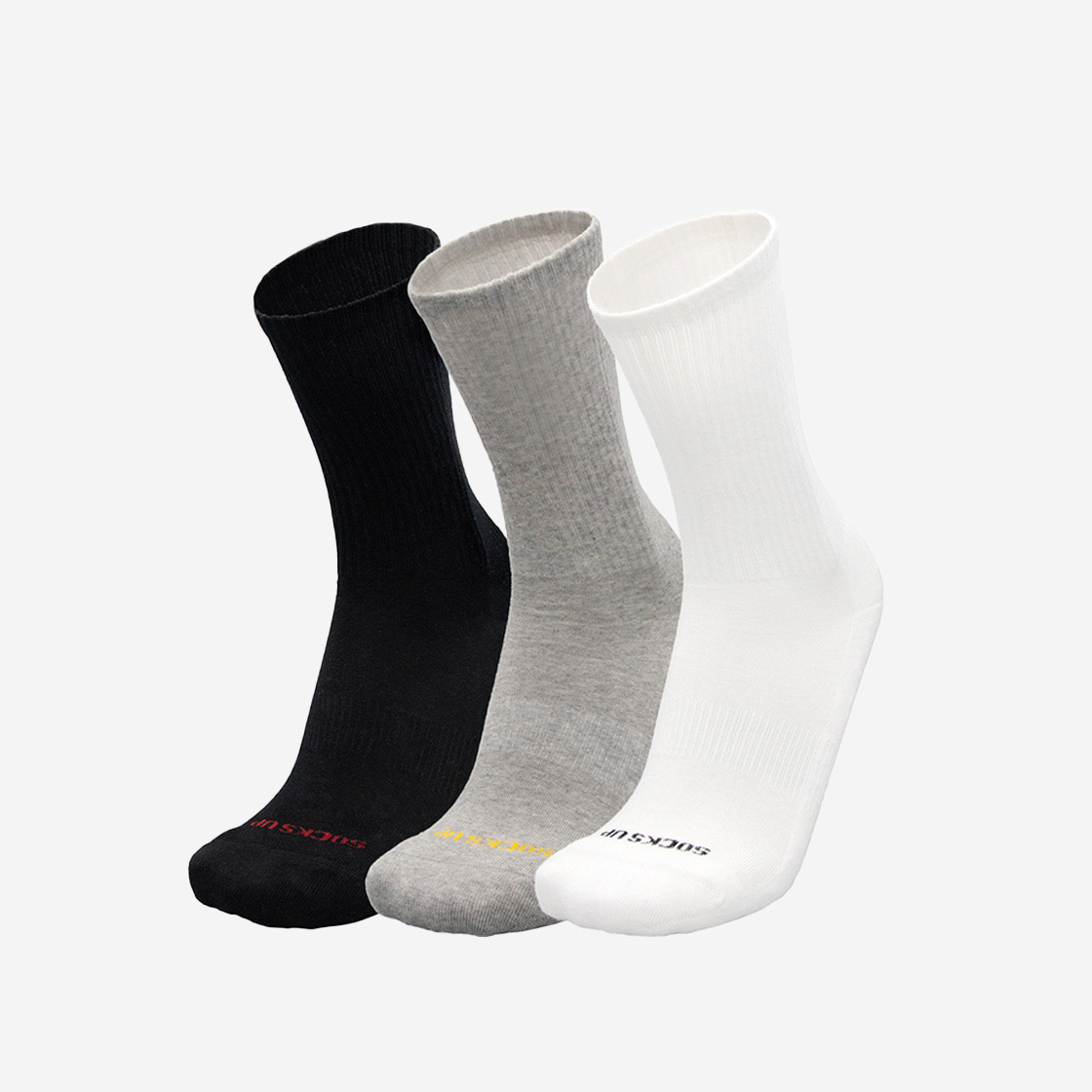 삭스업 에브리데이 쿠션 삭스 올컬러 (3 pack) | Socks Up | KREAM