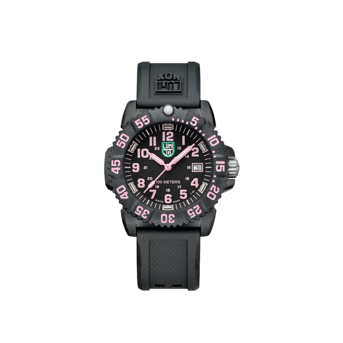 루미녹스 씨 라이언 카본옥스 38mm G 컬렉션 스테인리스 스틸 블랙 핑크 | Luminox | KREAM