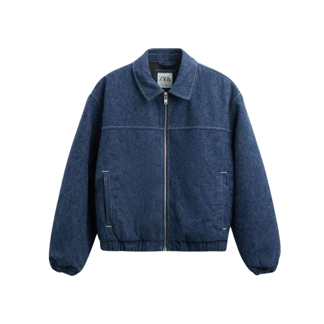 자라 데님 봄버 자켓 블루 | Zara | KREAM