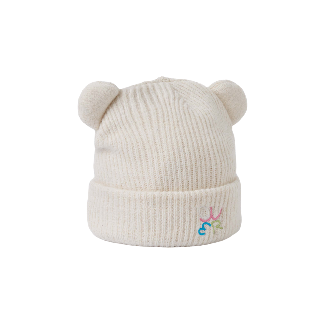 후아유 x QWER 자수 비니 아이보리 | WHO.A.U | KREAM