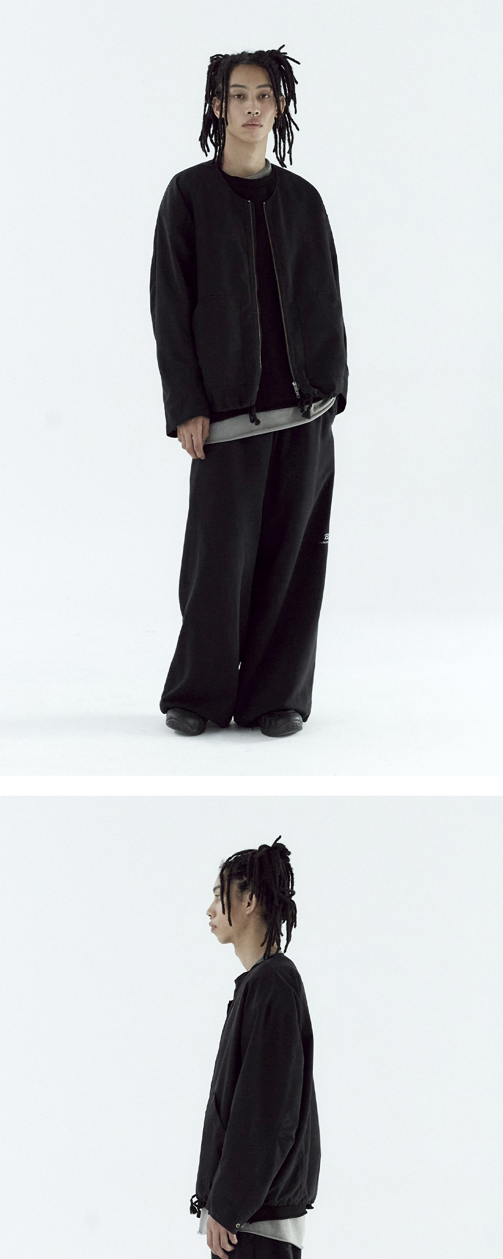 폴리테루 휴먼인덱스 인덱스 스웨트팬츠 002 블랙 잉크 | Polyteru Human Index | KREAM